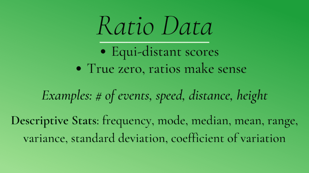 Scales of Measurement or Types of Data | Psych Exam Review